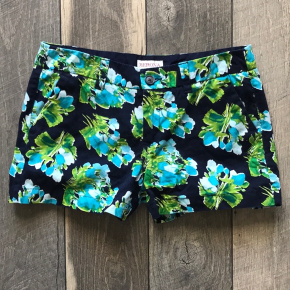 Merona | Shorts | Merona Floral Slat Pocket Short | Poshmark